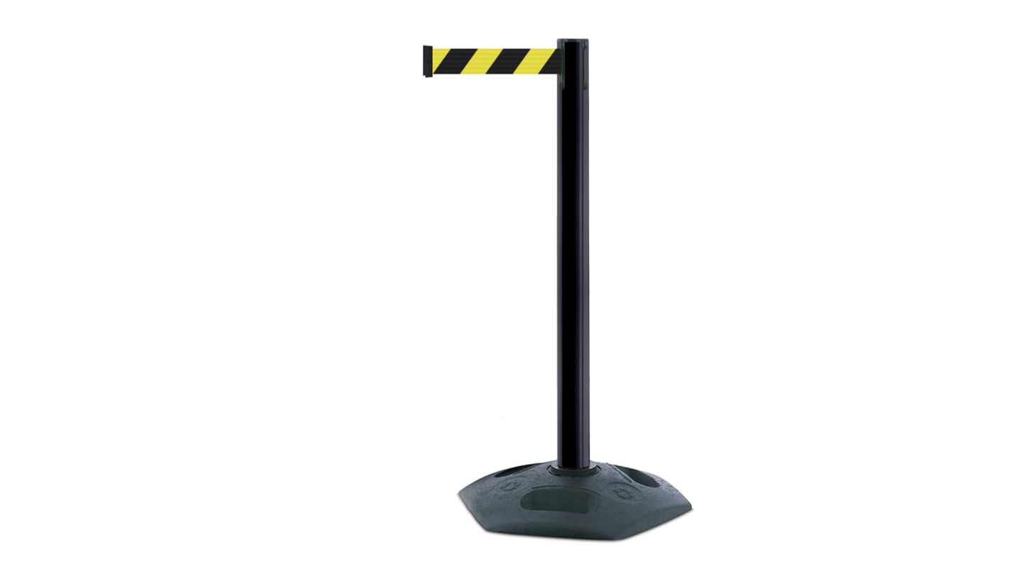 886T-33-D4 | Tensator Black & Yellow Plastic Retractable Barrier, 3.65m ...