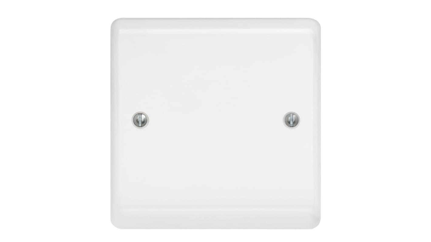 ASP2017 | Contactum White 1 Gang Faceplate & Mounting Plate | RS