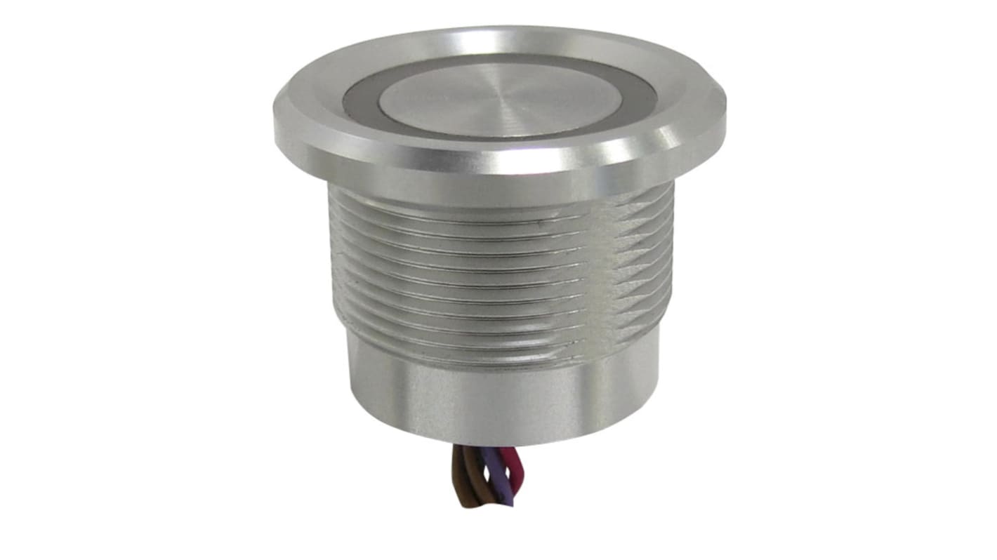 RS PRO Illuminated Piezo Switch, Momentary, IP68 | RS