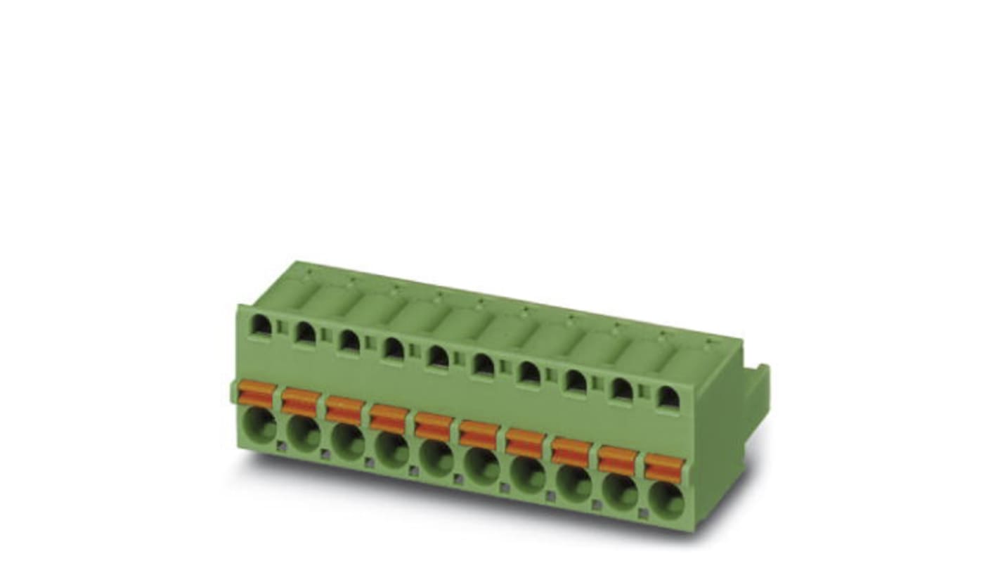 1910432 | Phoenix Contact 5.08mm Pitch 10 Way Pluggable Terminal Block ...