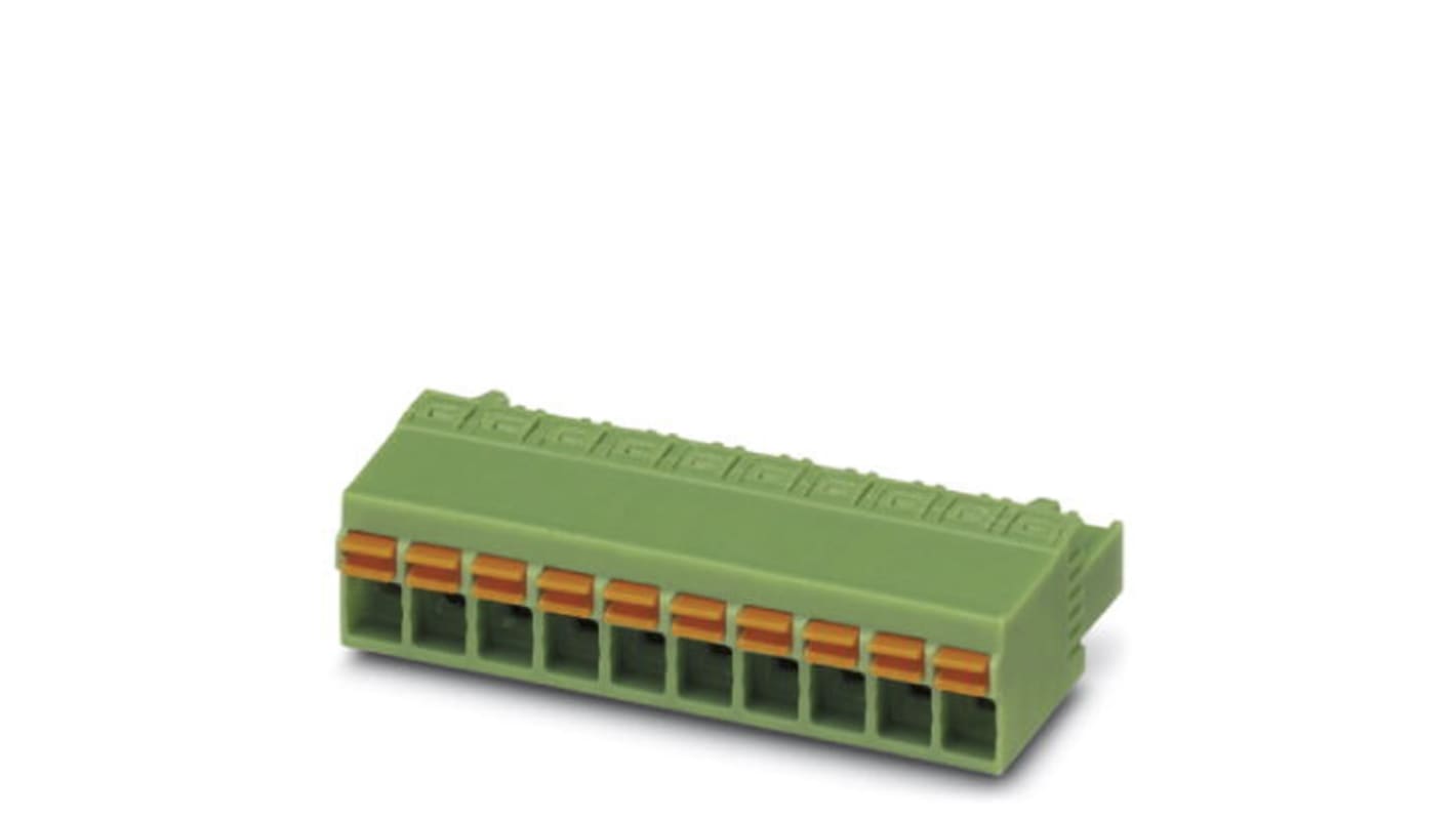 1754568 | Phoenix Contact 5.08mm Pitch 2 Way Pluggable Terminal Block ...