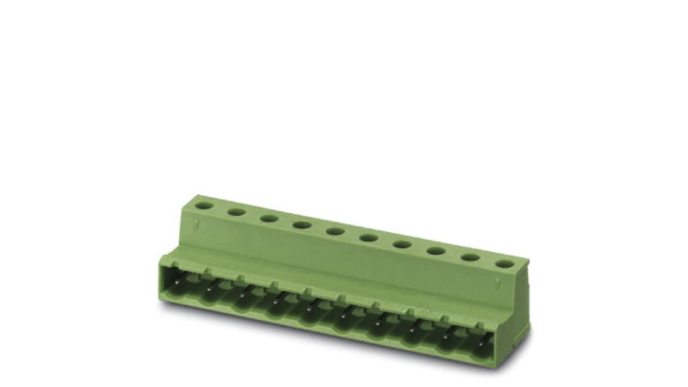 1828809 | Phoenix Contact 7.62mm Pitch 2 Way Pluggable Terminal Block ...