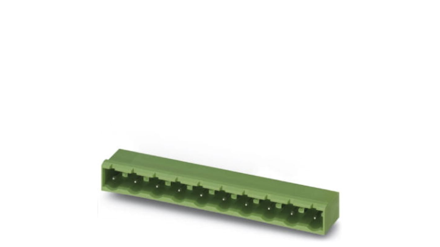 1766275 | Phoenix Contact 7.62mm Pitch 6 Way Right Angle Pluggable Terminal Block, Header ...