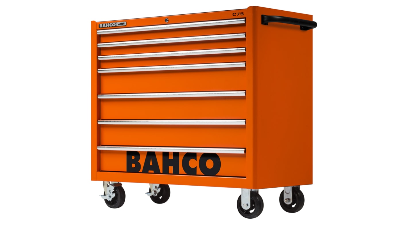 1475KXL7 | Bahco 7 drawer Stainless Steel (Top) Wheeled Tool Chest ...