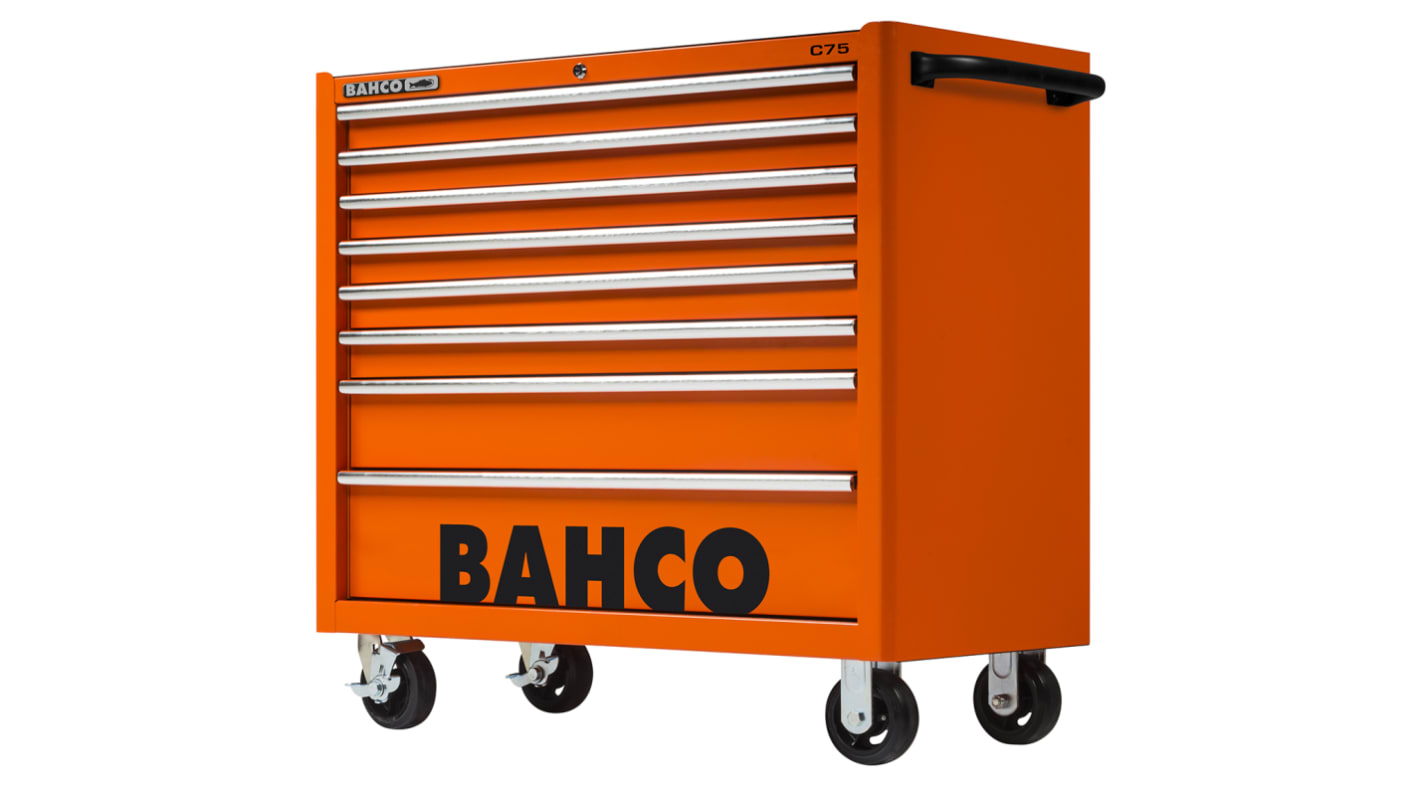 1475KXL8 | Bahco 8 drawer Stainless Steel (Top) Wheeled Tool Chest ...