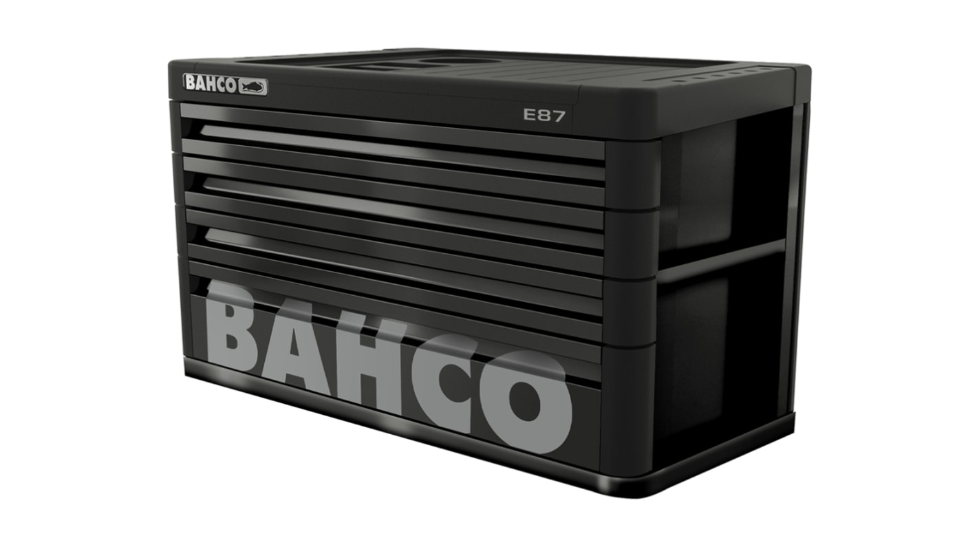 1487K4BLACK | Bahco 4 drawer Tool Chest, 406mm x 693mm x 510mm | RS