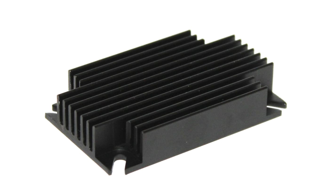 Heatsink, 1/4 Brick DC/DC Converter, 2.3 (Forced)°C/W, 57.9 x 36.8 x 11 ...