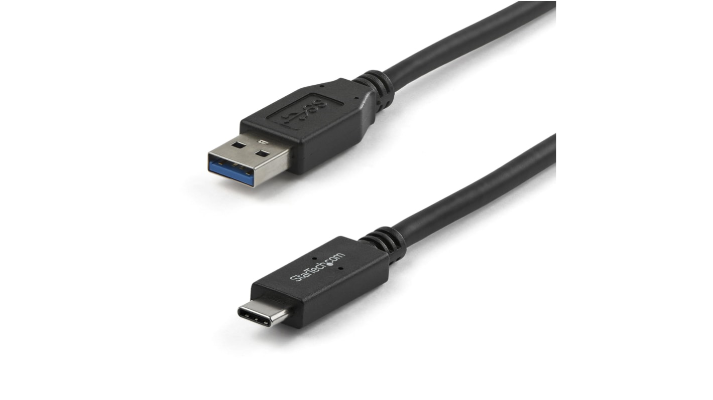 USB31AC1M | StarTech.com USB 3.1 Cable, Male USB A to Male USB C USB-C ...