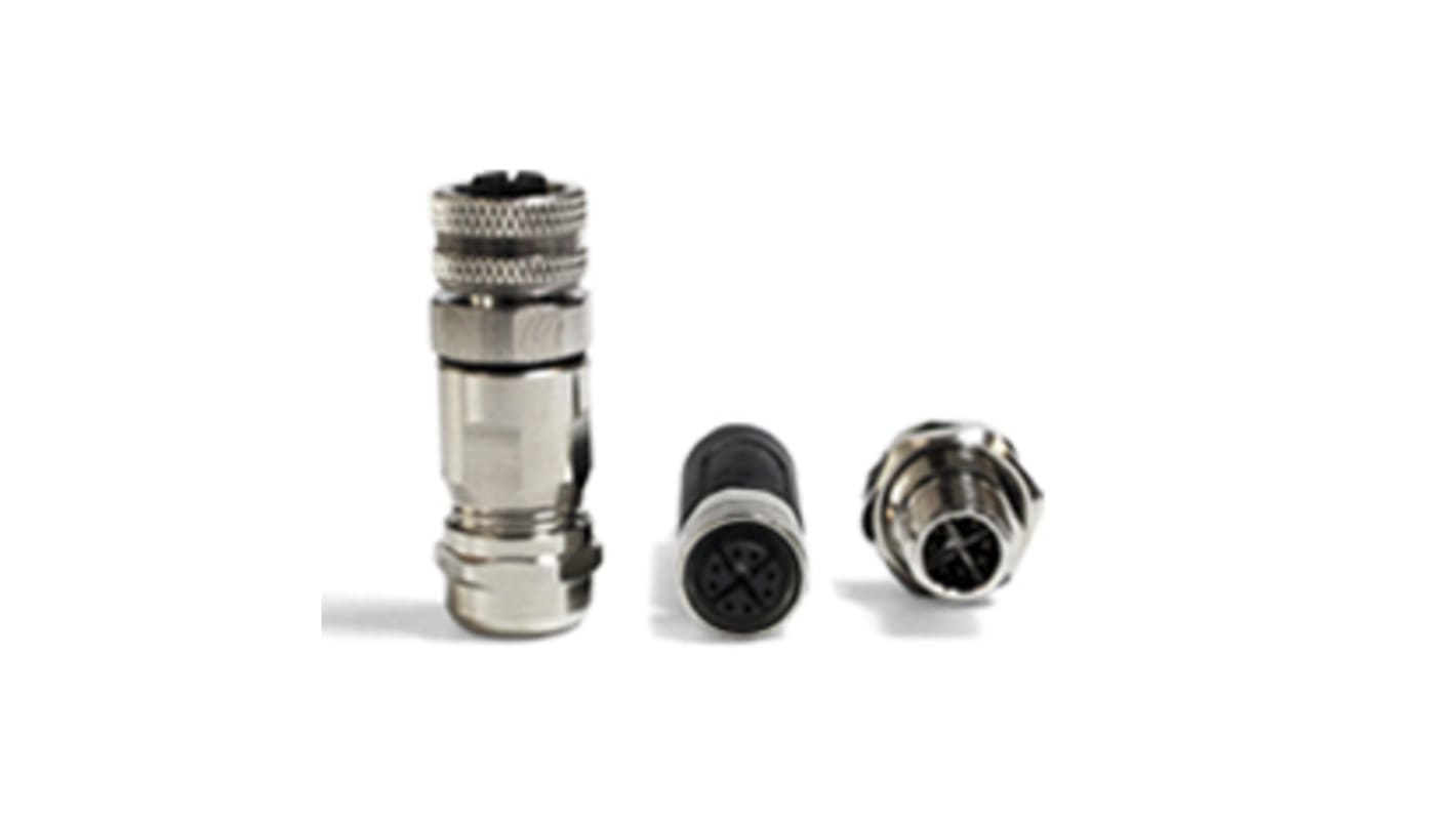 PXPTPU12FIM08XRJ100PU | Bulgin Cat6a Straight Male M12 to Straight Male ...