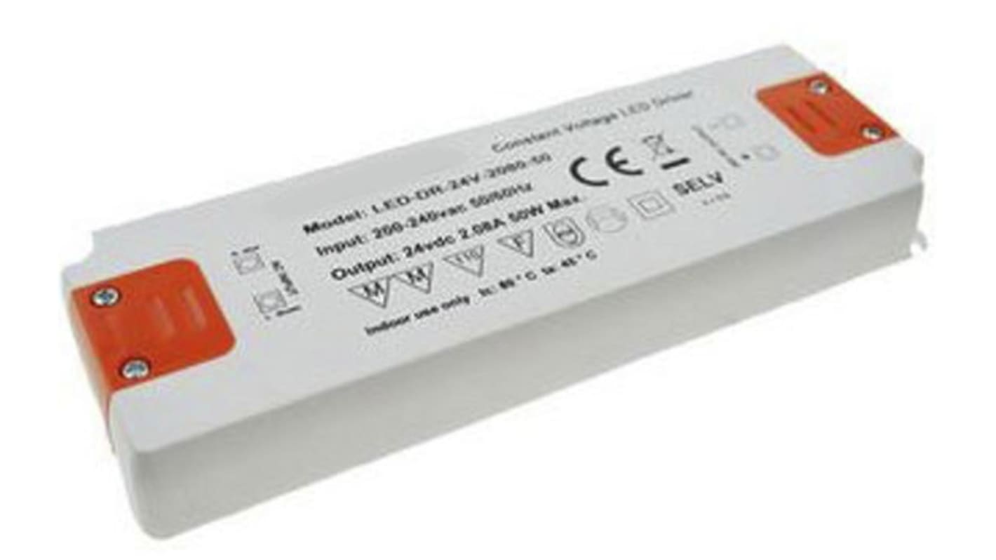 RS PRO LED Driver, 24V Output, 50W Output, 2.08A Output, Constant ...