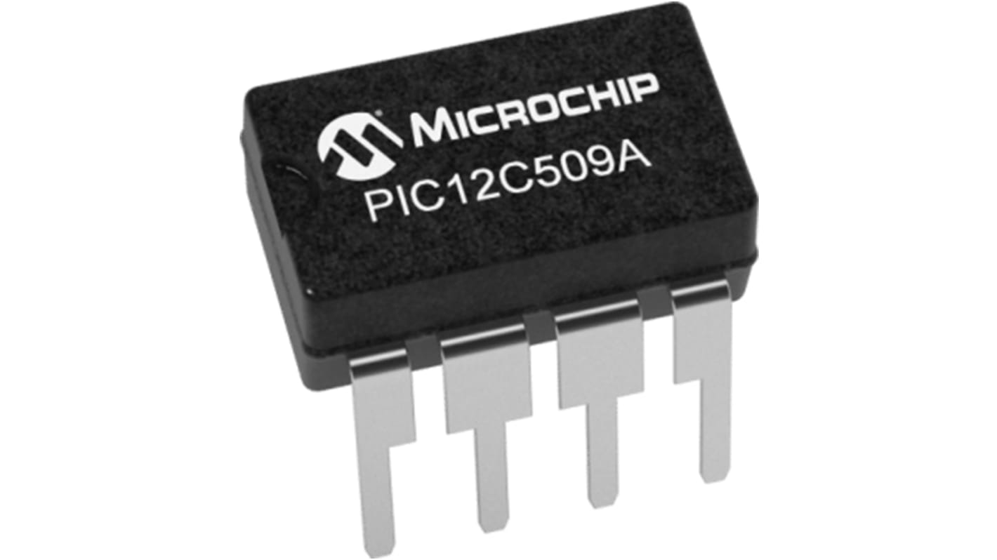 Microchip PIC12C509A-04I/SN, 8bit PIC Microcontroller, PIC12, 4MHz, 512 Flash, 8-Pin SOIC | RS