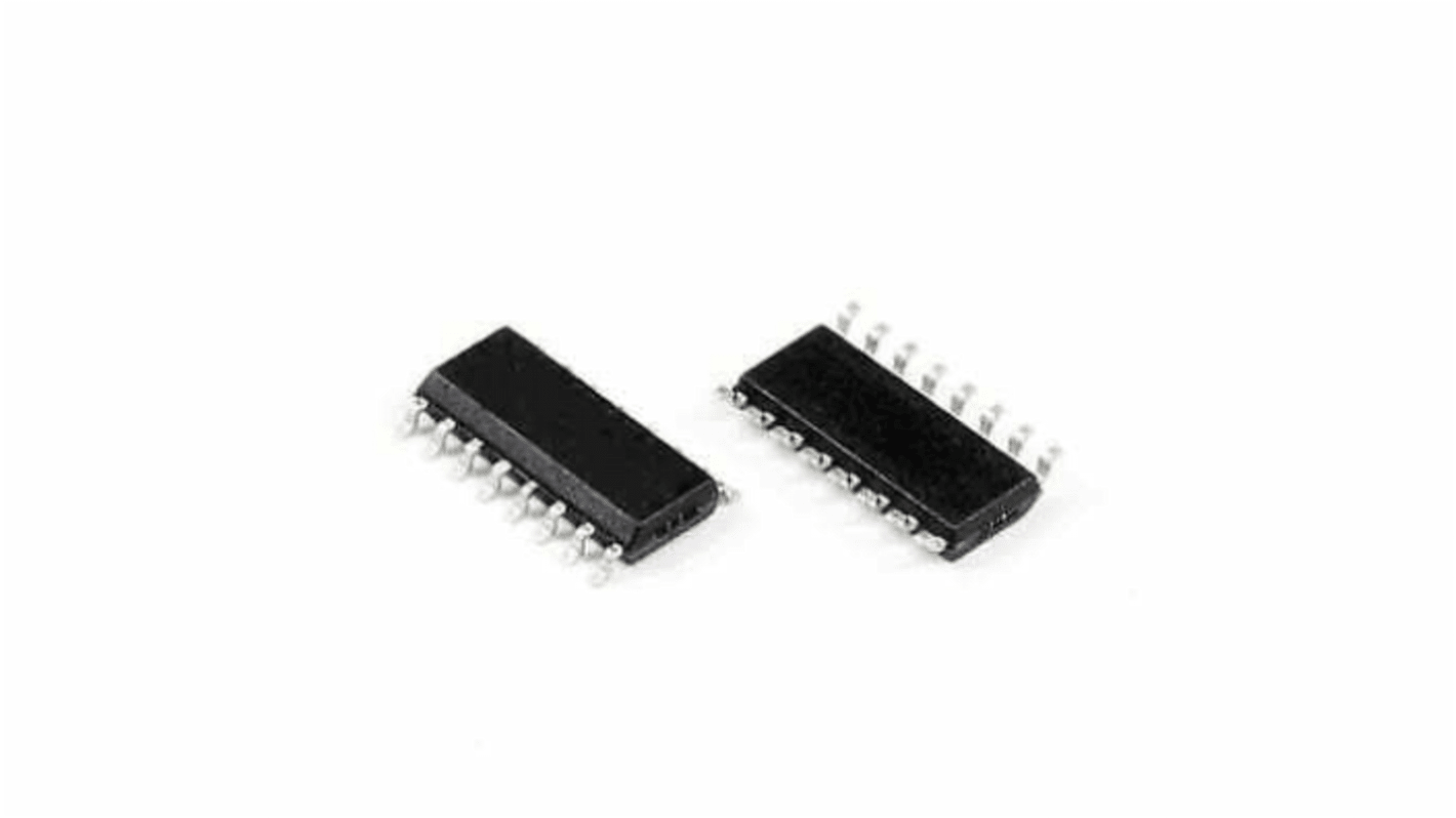 Broadcom, ACPL-247-500E DC Input Phototransistor Output Dual Optocoupler, Surface Mount, 16-Pin ...