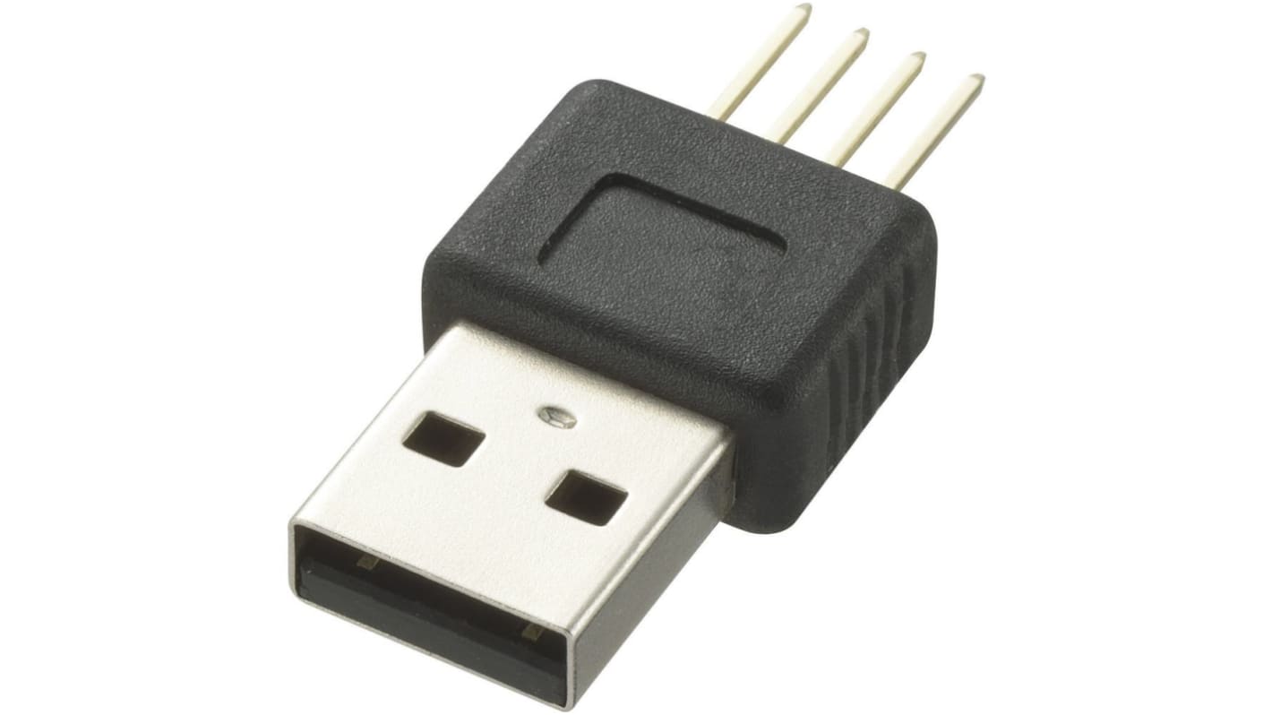 RS PRO, Through Hole, Plug Type A USB Connector | RS