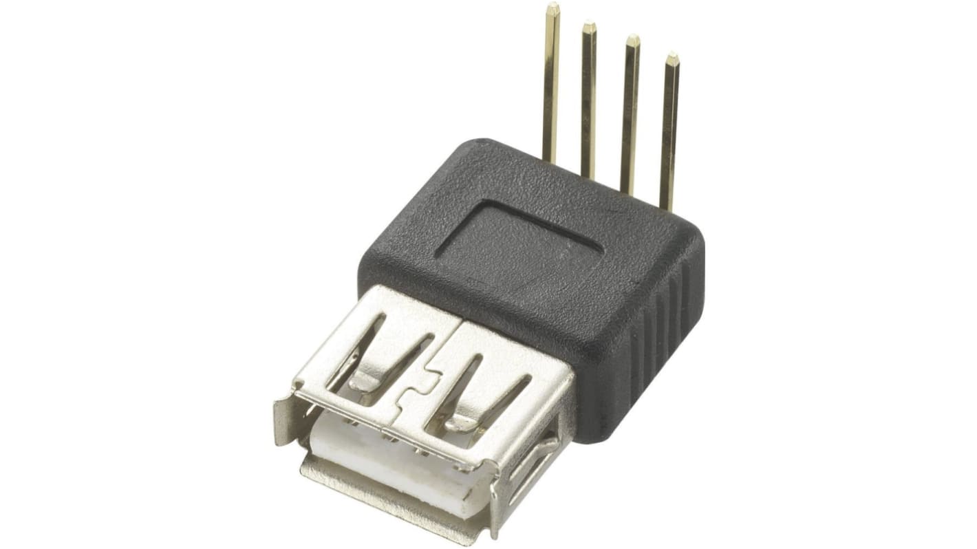 RS PRO, Through Hole, Socket Type A USB Connector | RS