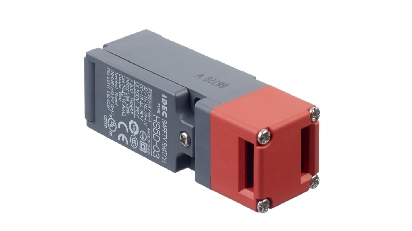 HS5D-03RNP | Idec HS5D Safety Interlock Switch, 3NC, Handle | RS
