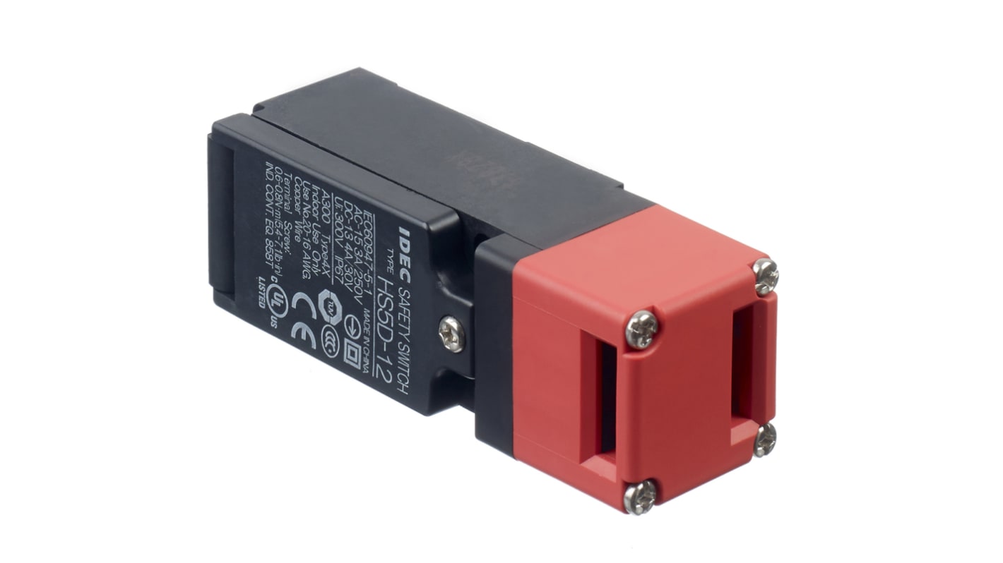 HS5D-12RN | Idec HS5D 安全インターロックスイッチ, プラスチック(ヘッド), 1NO / 2NC, Interlock ...