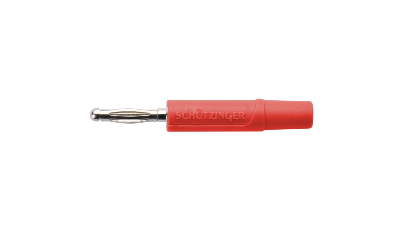 FK 02 L Ni / RT | Schutzinger Red Male Banana Plug, 2mm Connector ...