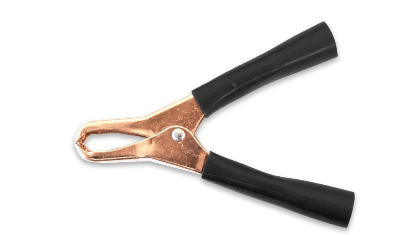 BU-46M-0 | Mueller Electric Crocodile Clip, Copper Contact, 75A, Black | RS