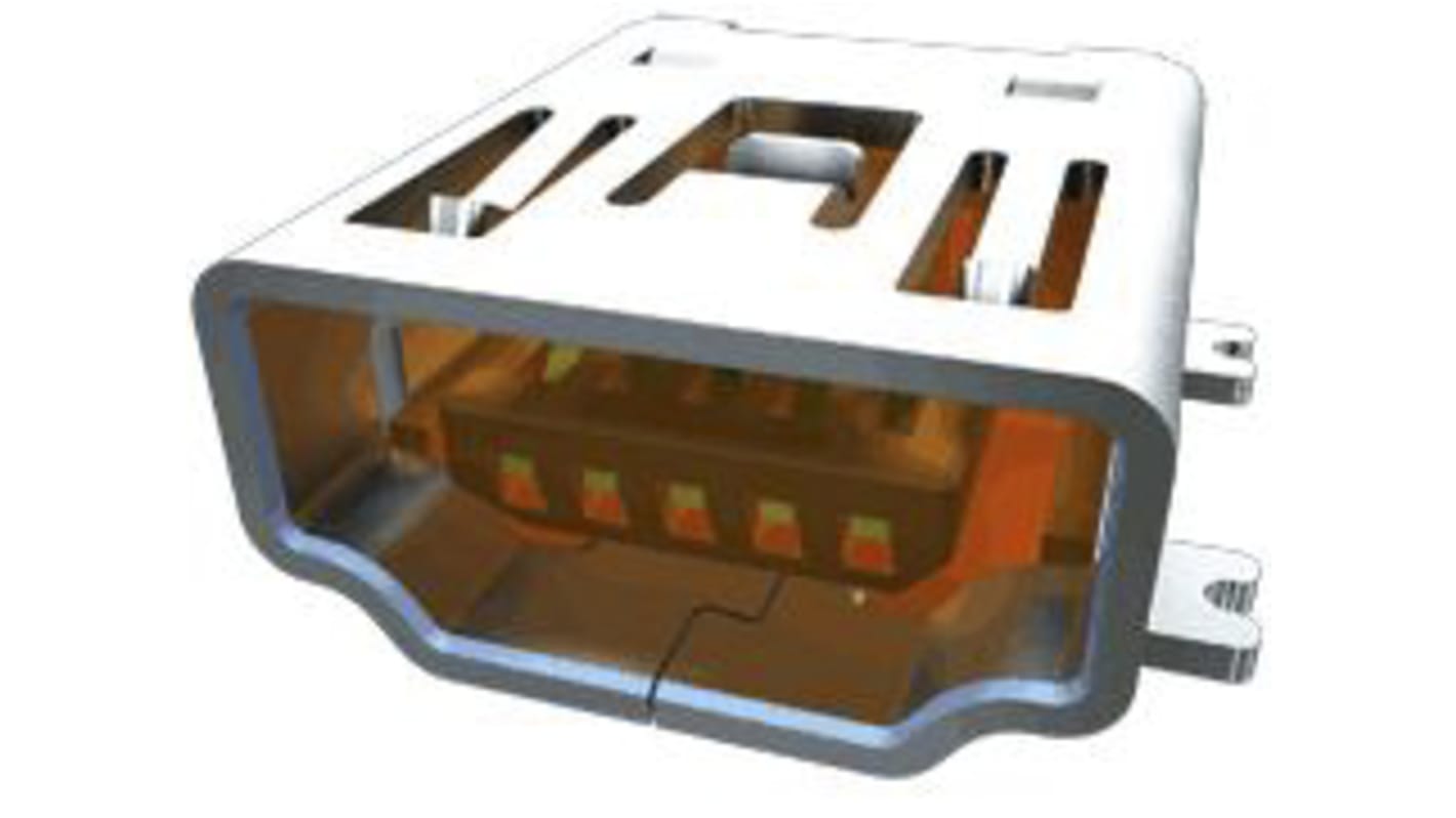 MUSBR-05-F-O-B-SM-A | Samtec, SMT, Socket Type Mini B 2.0 USB Connector ...