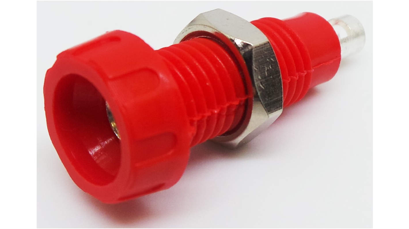 RS PRO Red Female Banana Socket, 4 mm Connector, Solder Termination ...