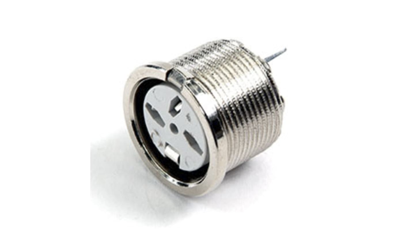 691-0400 | Deltron 4 Pole Din Socket, DIN 41524, DIN 45322, DIN 45326 ...