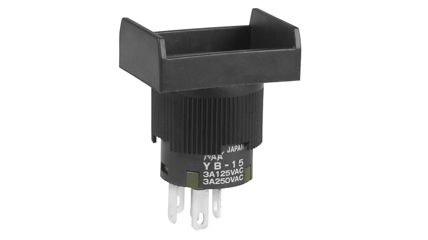 YB15RKW01 | NKK Switches Push Button Switch, On-(On), Panel Mount, 15mm ...