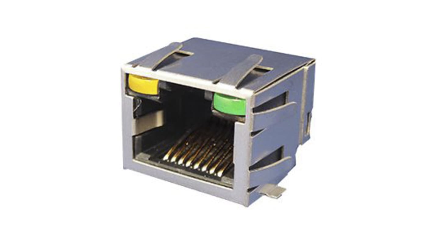 Amphenol ICC RJ45 モジュラーコネクタ, メス, RJ45コネクタ, 表面実装, RJCSE-5381-01 | RS