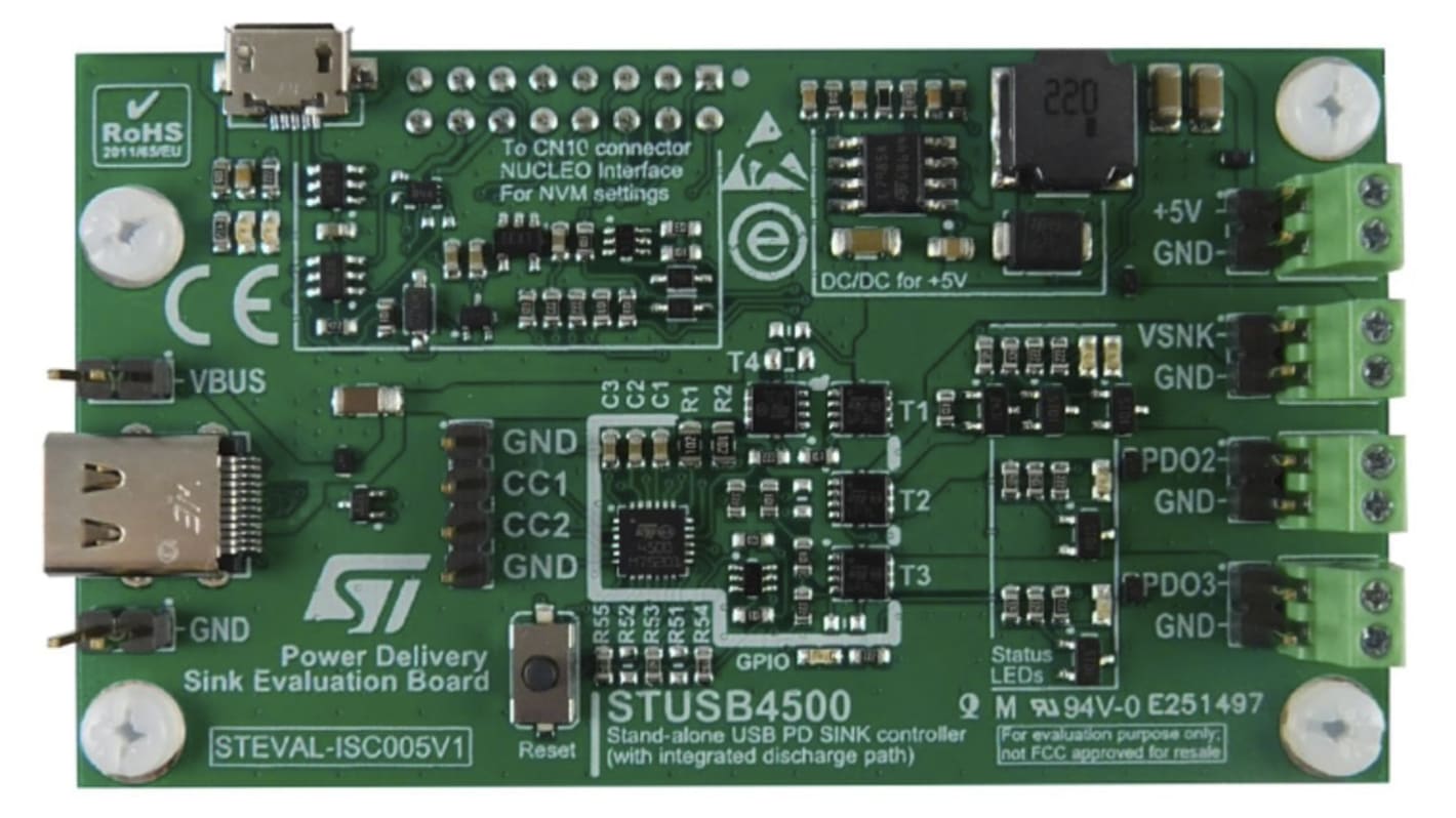 STEVAL-ISC005V1 | STMicroelectronics Evaluation Board for the STUSB4500 ...