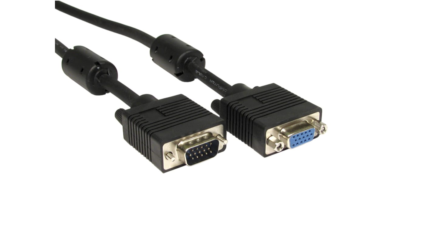 RS PRO Male VGA to Female VGA Cable, 10m | RS