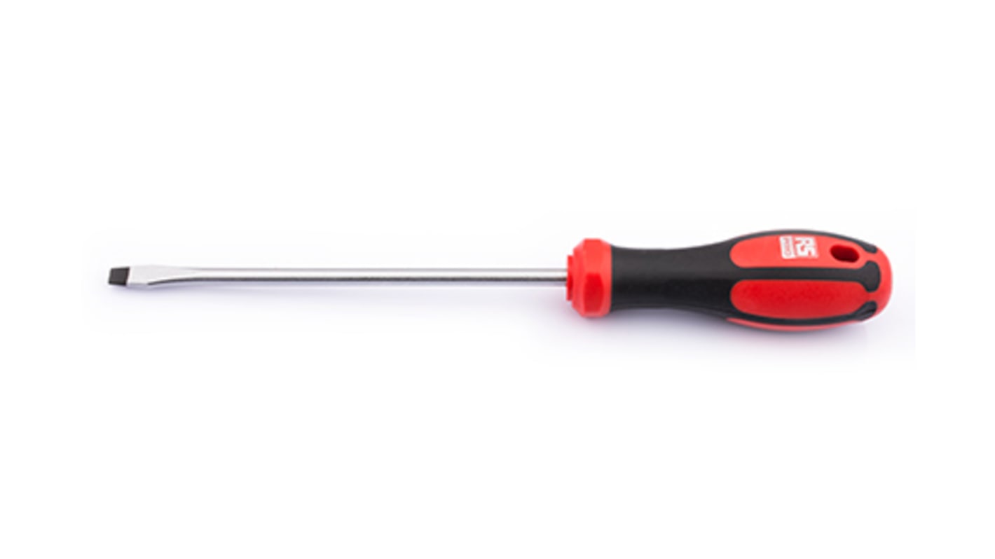 RS PRO Slotted Screwdriver, 12 x 2 mm Tip, 250 mm Blade, 370 mm Overall ...