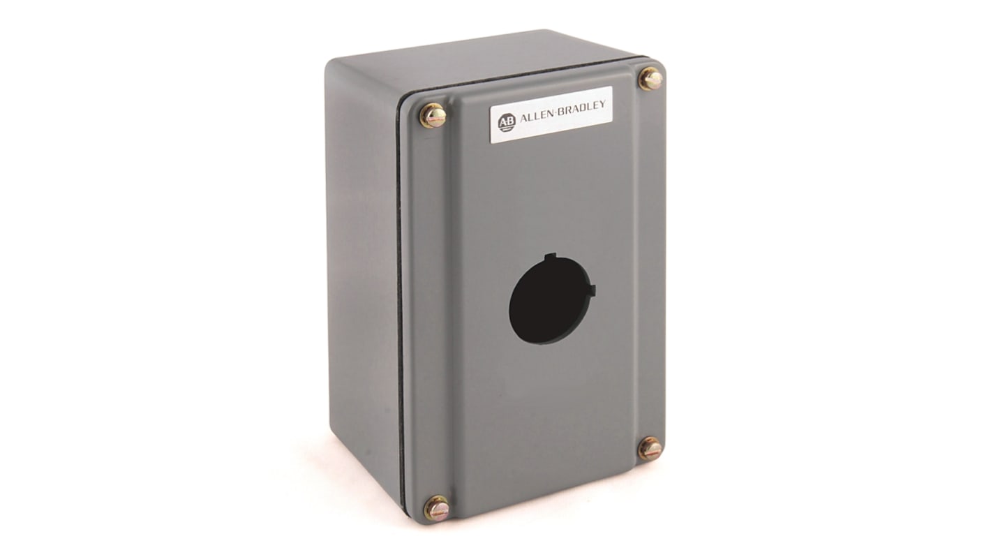 800T-1TZ | Allen Bradley Grey Plastic 800T Push Button Enclosure - 1 ...