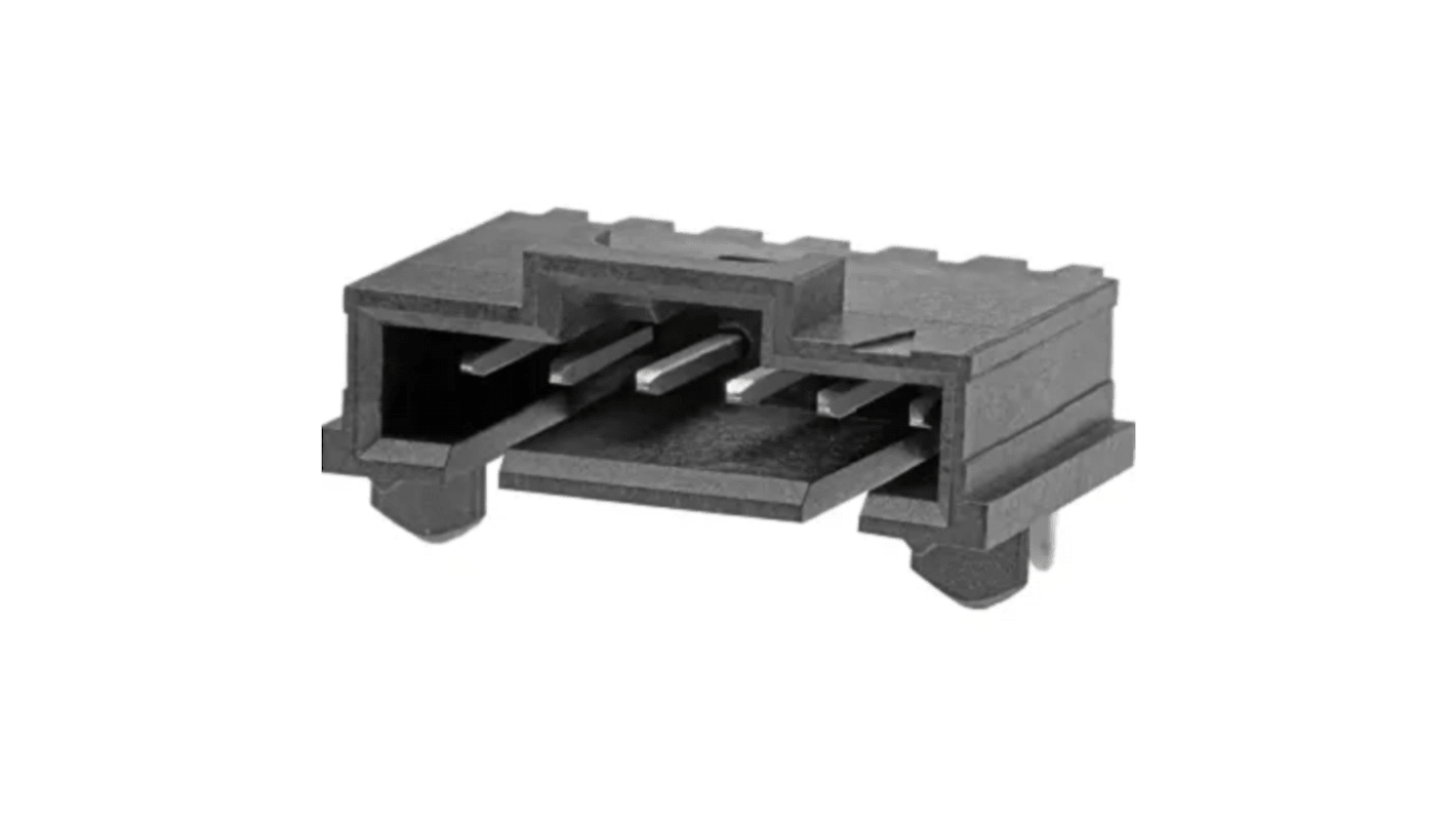 171977-0004 | Molex SL Series Right Angle Surface Mount PCB Header, 4 ...