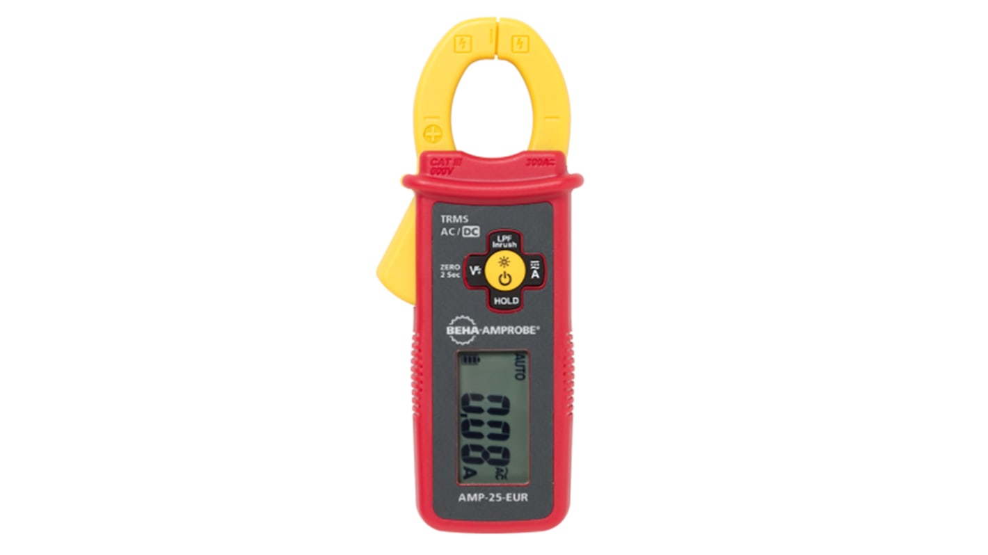 Beha-Amprobe AMP-25-EUR Clamp Meter, 300A dc, Max Current 300A ac CAT ...