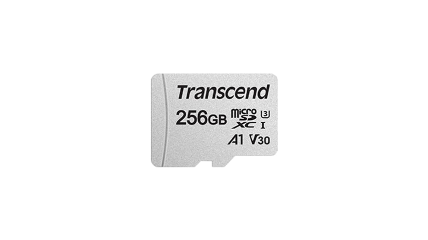 TS256GUSD300S-A | Transcend 256 GB MicroSD Micro SD Card, Class 10 | RS