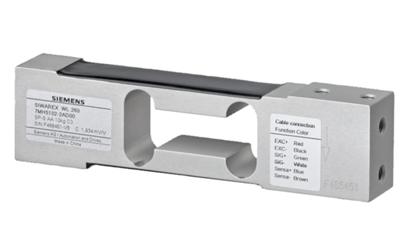 7MH5102-2GD00 | Siemens SIWAREX WL Series Single Point Load Cell, 20kg ...