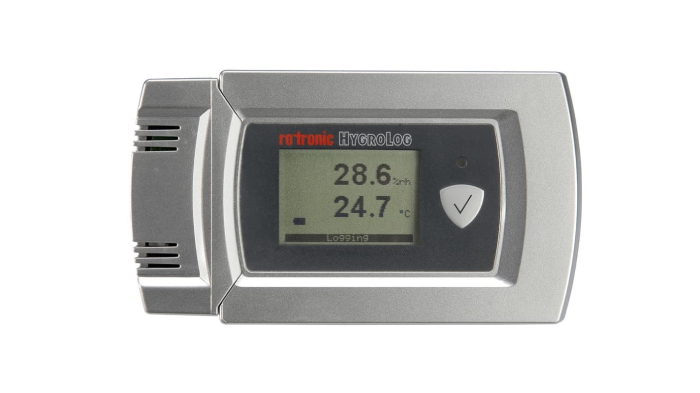 Rotronic Instruments HL-20D Digital Hygrometer, Max Temperature +60°C ...