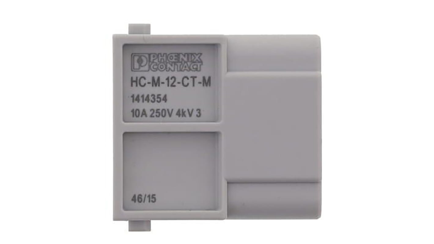 1414354 | Phoenix Contact Heavy Duty Power Connector Module, 10A, Male ...