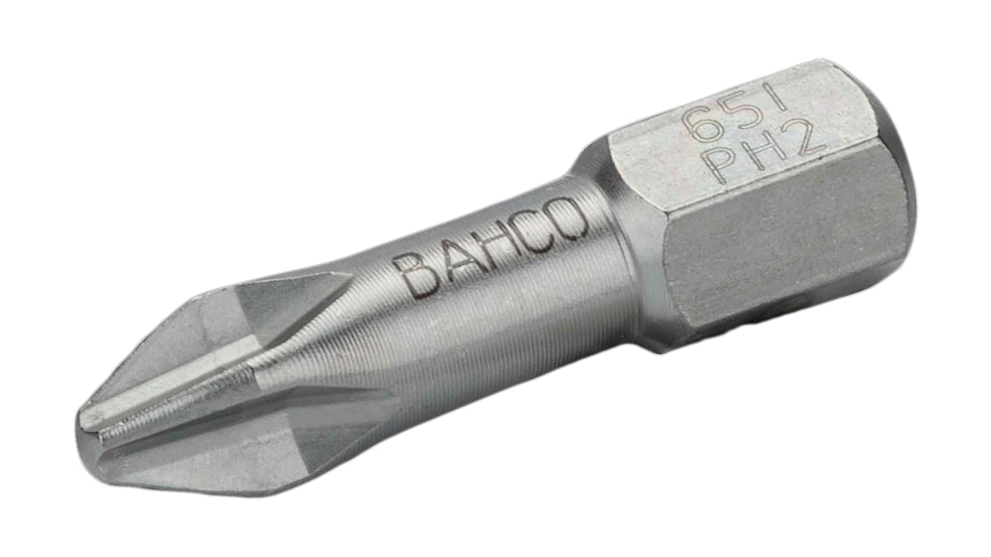65I/PH2 | Bahco Driver Bit Set 10 Pieces, Phillips | RS