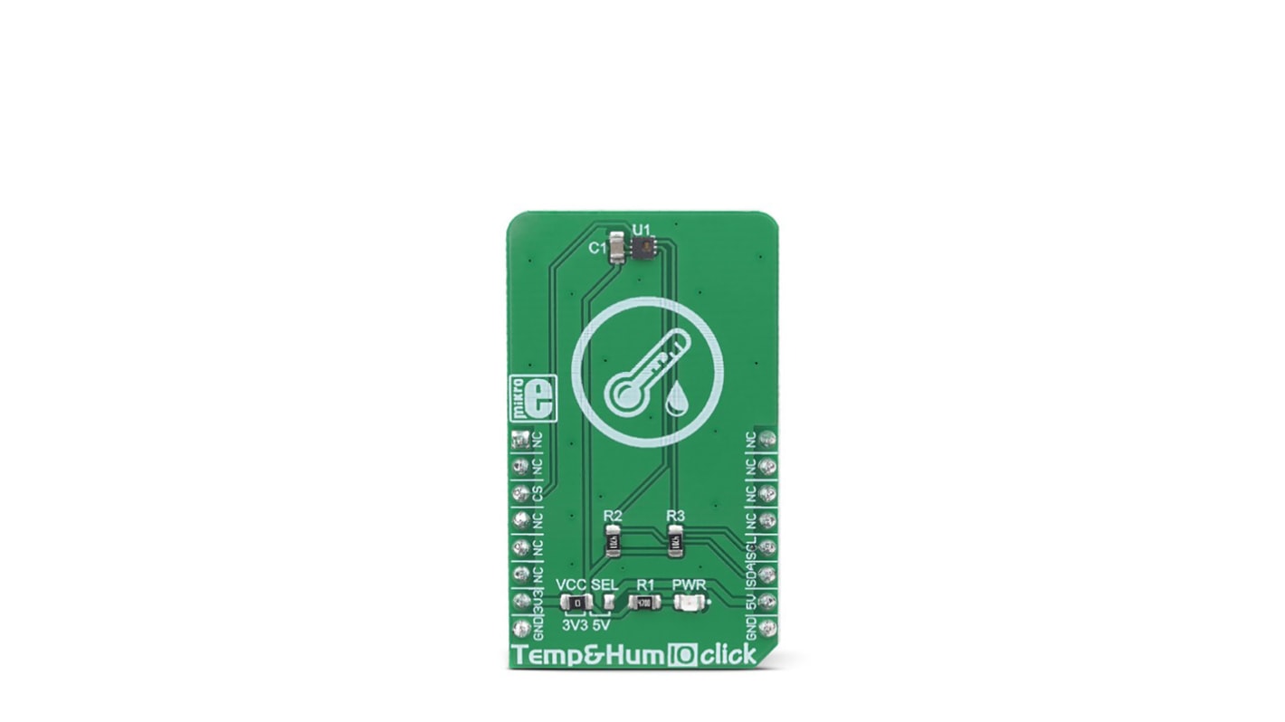 MIKROE-3342 | MikroElektronika Temp&Hum 10 Click Temperature & Humidity Sensor for BPS230 | RS