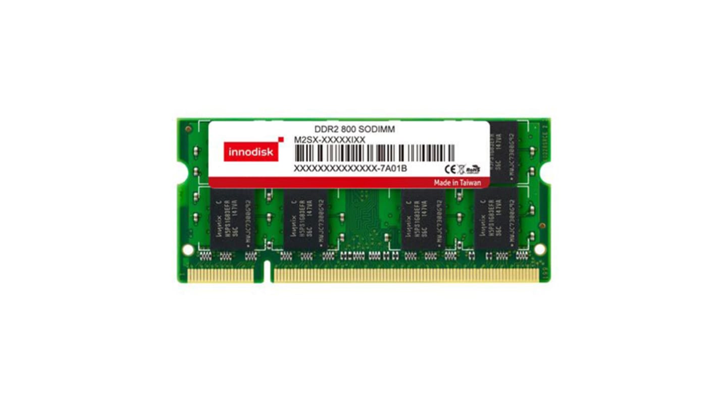 M2SK-1GMDAC06-M | InnoDisk 1 GB DDR2 Laptop RAM, 800MHz, SODIMM, 1.8V | RS