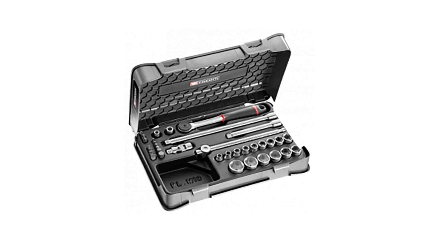 J.431BSP | Facom 35-Piece Metric 3/8 in Standard Socket/Bit Set with ...