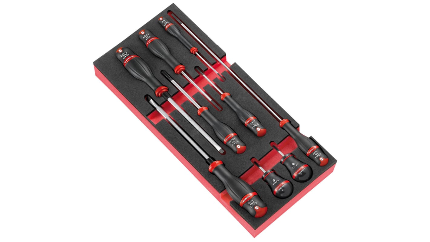 MODM.AT4 | Facom Slotted Screwdriver Set, 9-Piece | RS