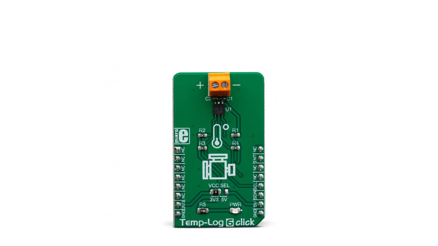 MIKROE-3437 | MikroElektronika Temp-Log 6 Click Temperature Sensor for MAX6642 | RS