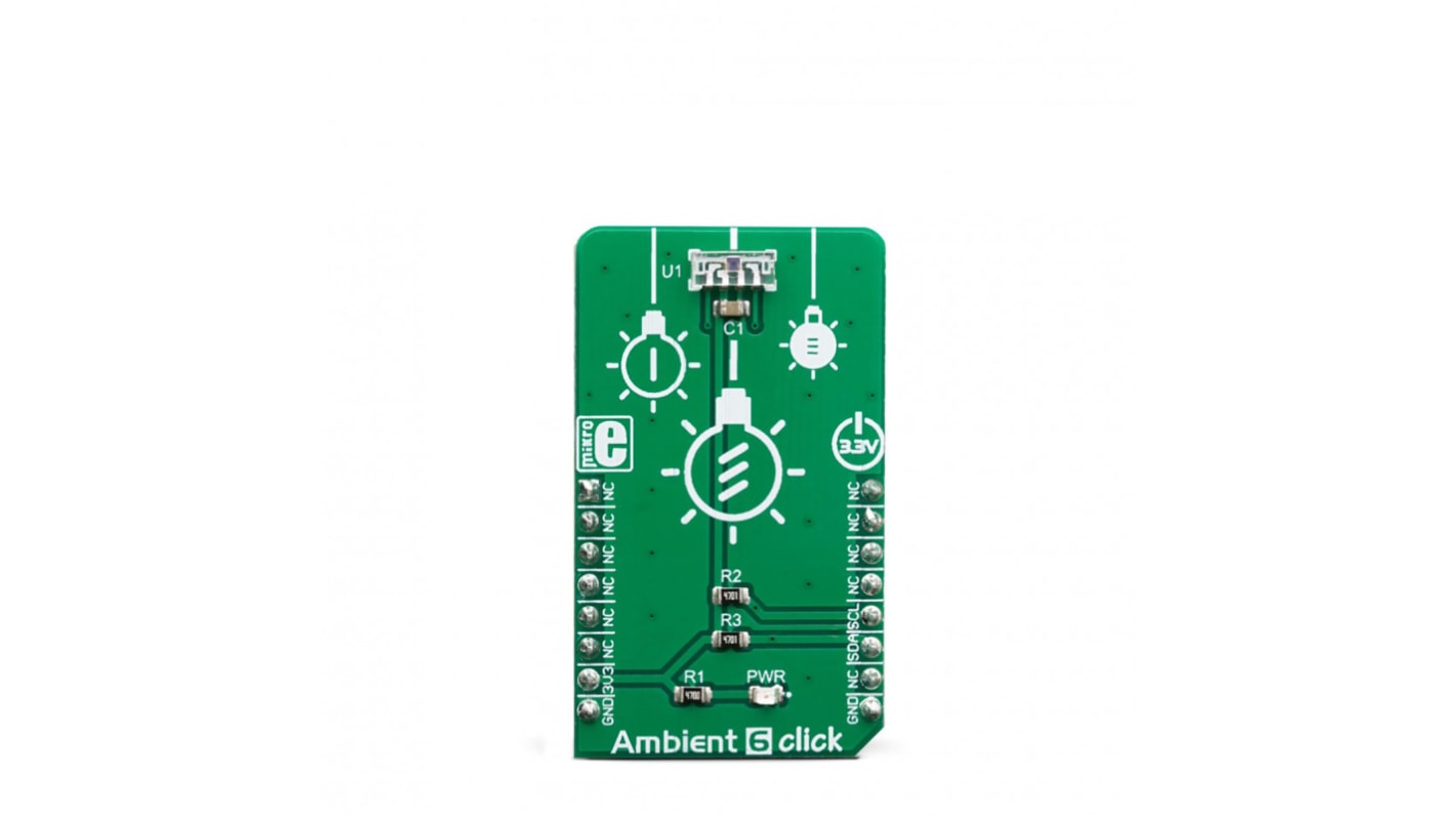 MIKROE-3444 | MikroElektronika Ambient 6 Click Light Sensor for VEML7700 | RS