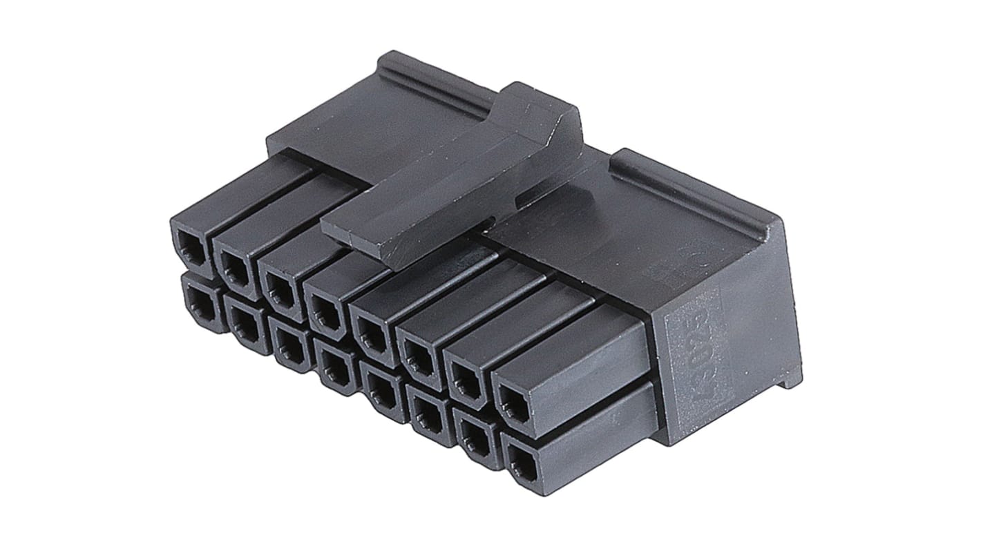 43025-1600 | Molex, Micro-Fit Female Crimp Connector Housing, 3mm Pitch ...