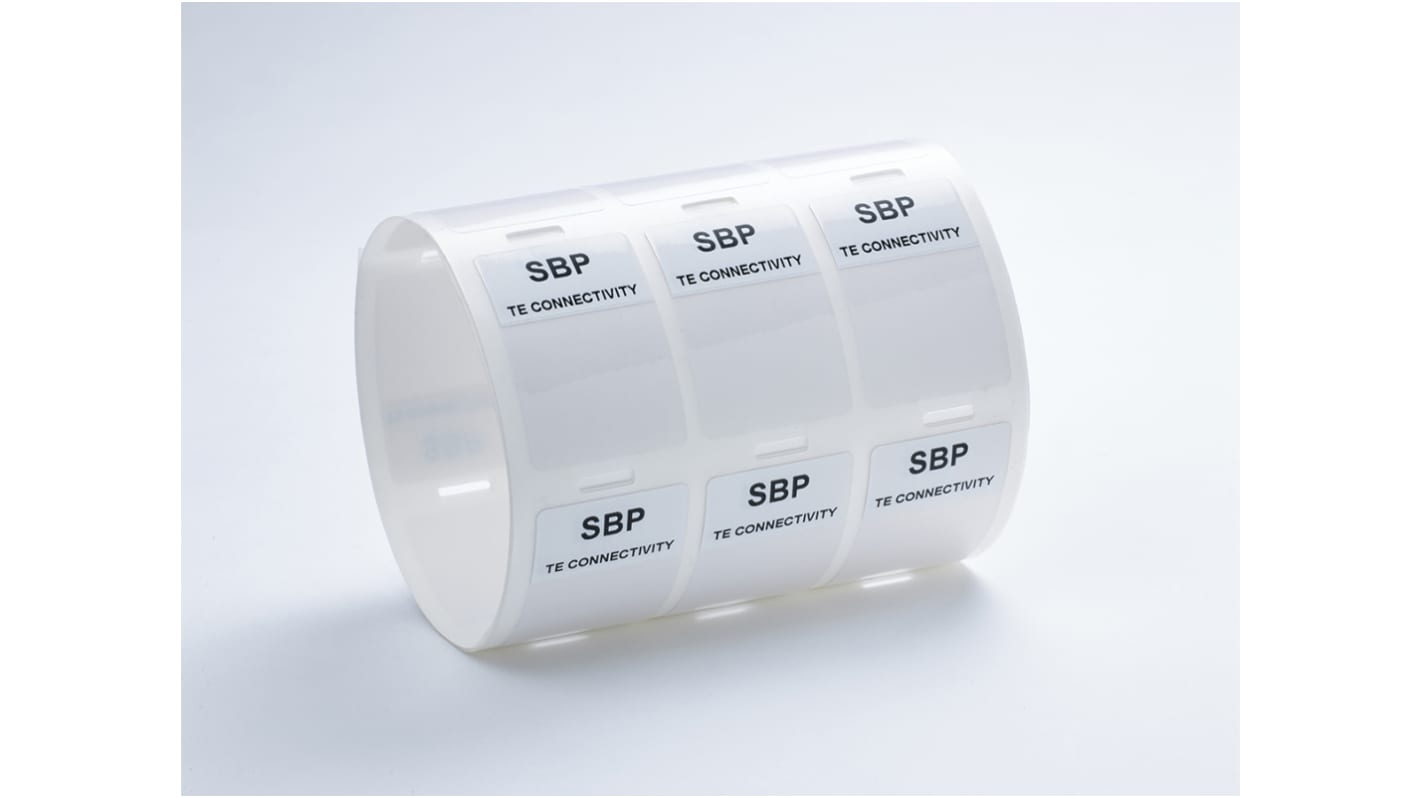 CN9926-000 | TE Connectivity SBP Self Laminating Cable Marker, White, 8 ...