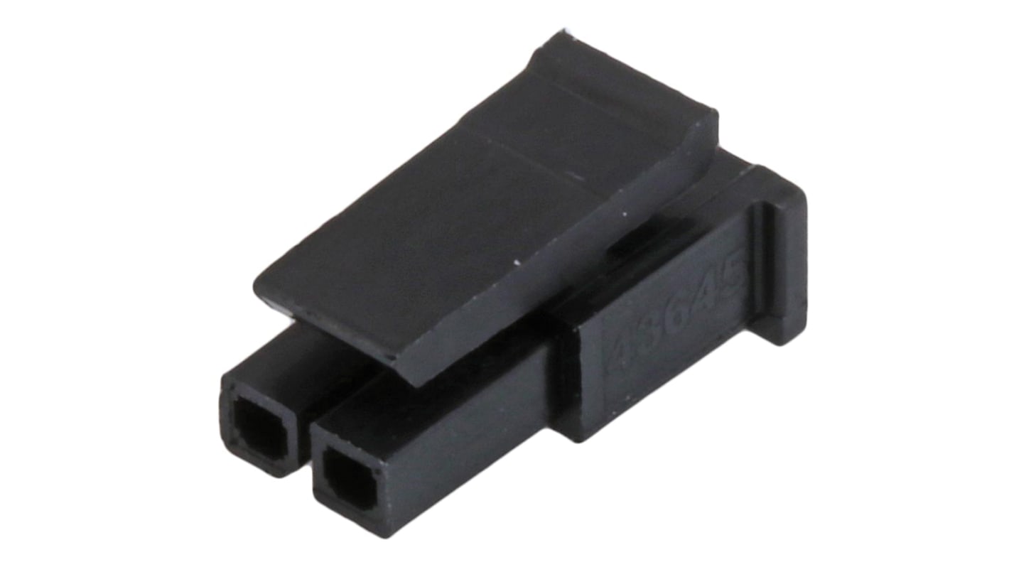 43645-0200 | Molex, Micro-Fit Female Crimp Connector Housing, 3mm Pitch, 2 Way, 1 Row | RS