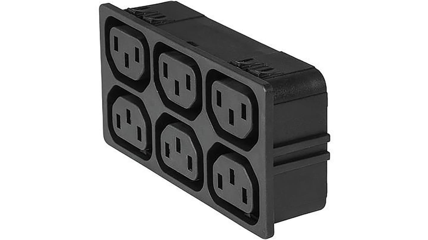 3-103-872 | Schurter F Panel Mount IEC Connector Socket, 10A, 250 V | RS