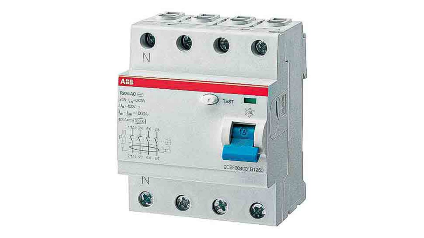 2CSF204023R1400 F204 AC-40/0,03-L | ABB RCCB, 40A, 4 Pole | RS