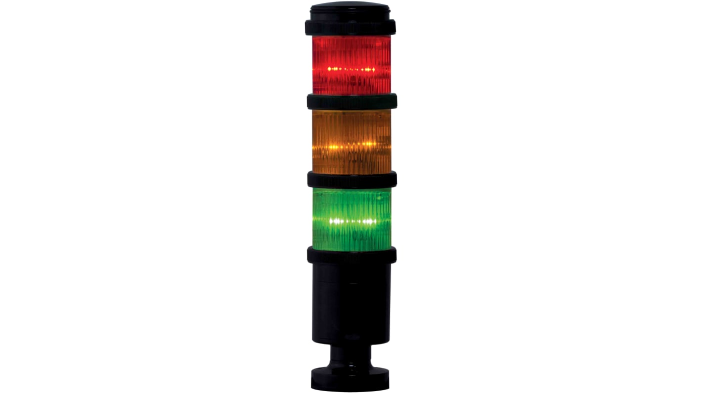 RS PRO Red/Green/Amber Signal Tower, 240 V ac | RS